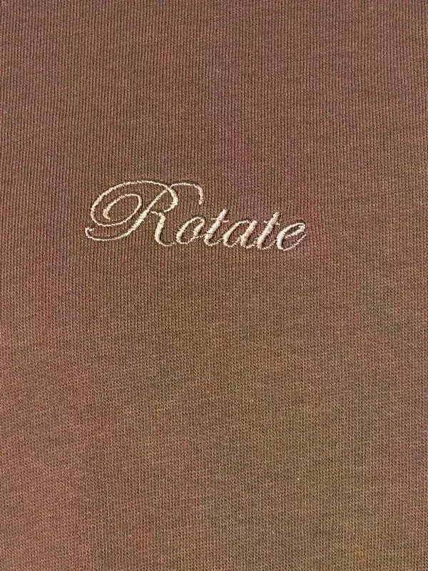 ROTATE BY BIRGER CHRISTENSEN Logo-embroidered Zip-up Hoodie
