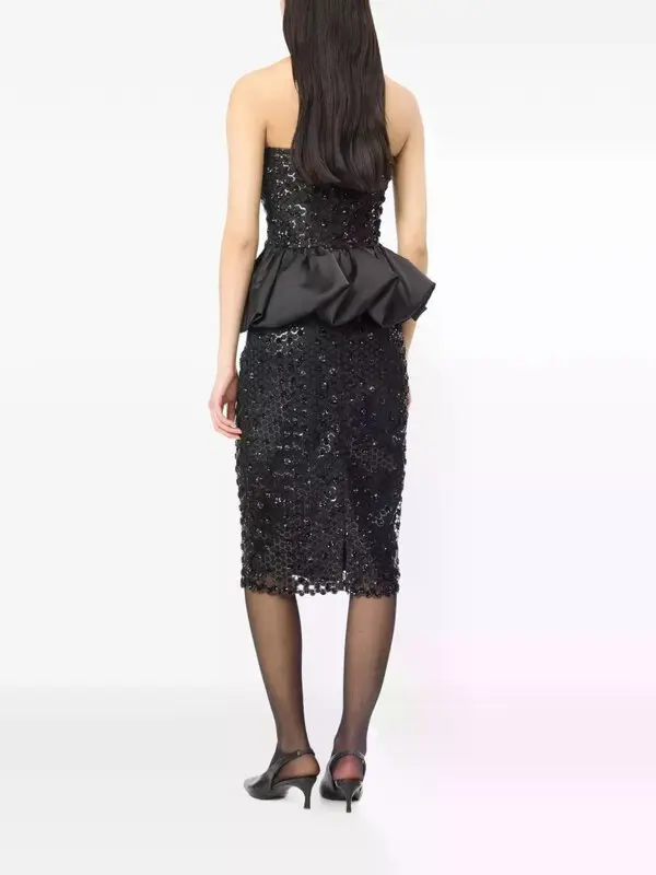 ROTATE BY BIRGER CHRISTENSEN Sequin-embellished Midi Skirt