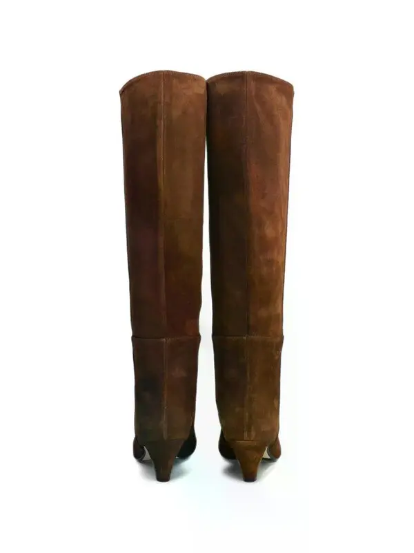 ANNA F. Pointed-toe Suede Boots