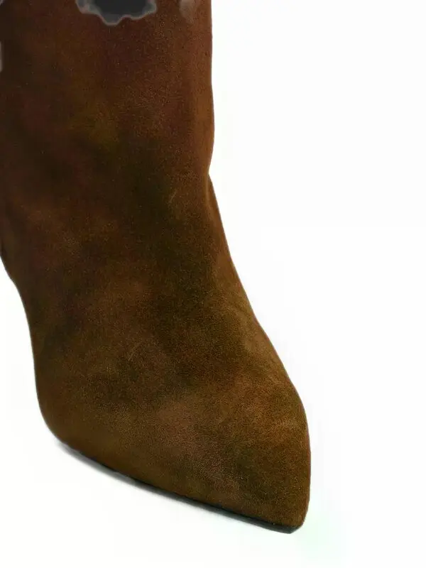 ANNA F. Pointed-toe Suede Boots