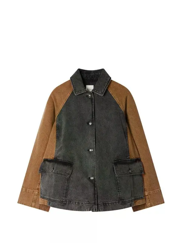 Paul Smith Contrast Denim Jacket - Grey