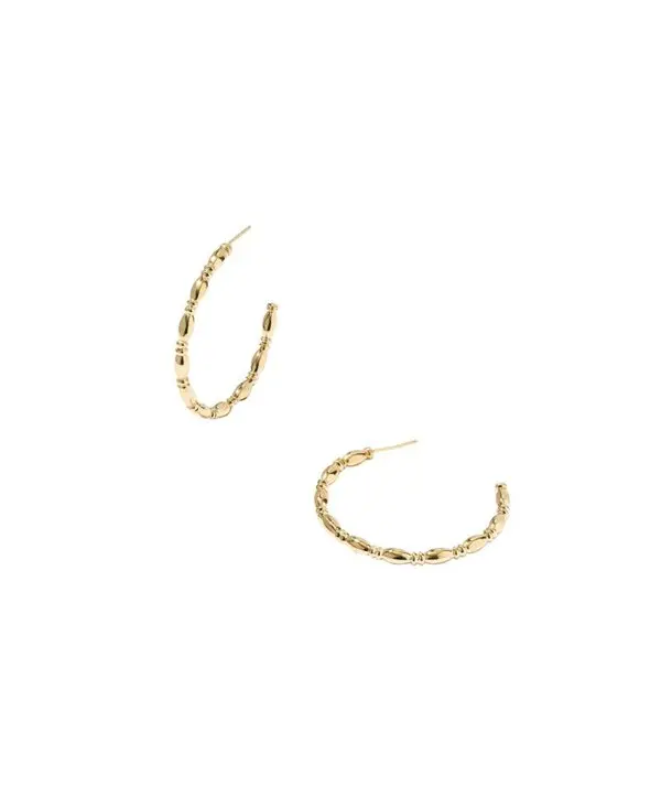 Kendra Scott Miriam Large Bead 14k Filled Hoop Earrings - Gold