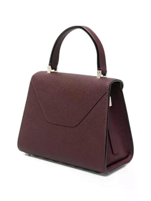 VALEXTRA Mini Iside Leather Tote Bag - Red