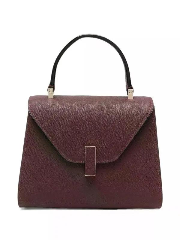 VALEXTRA Mini Iside Leather Tote Bag - Red