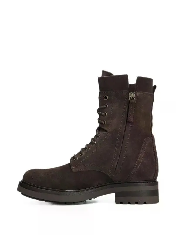 JULIE DEE Lace-up Suede Boots