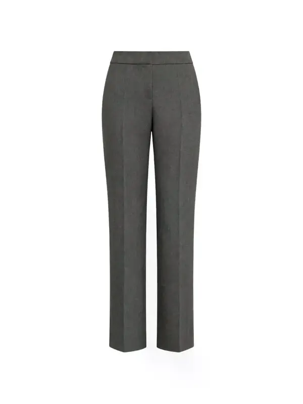Liviana Conti Zack Pressed-crease Straight-leg Trousers - Grey
