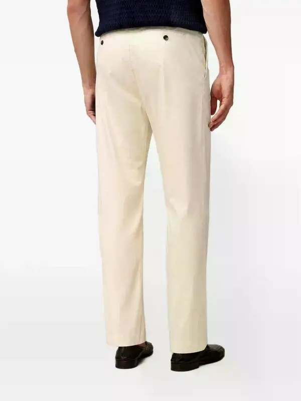 RETORI Belted Embroidered Trousers - Neutrals