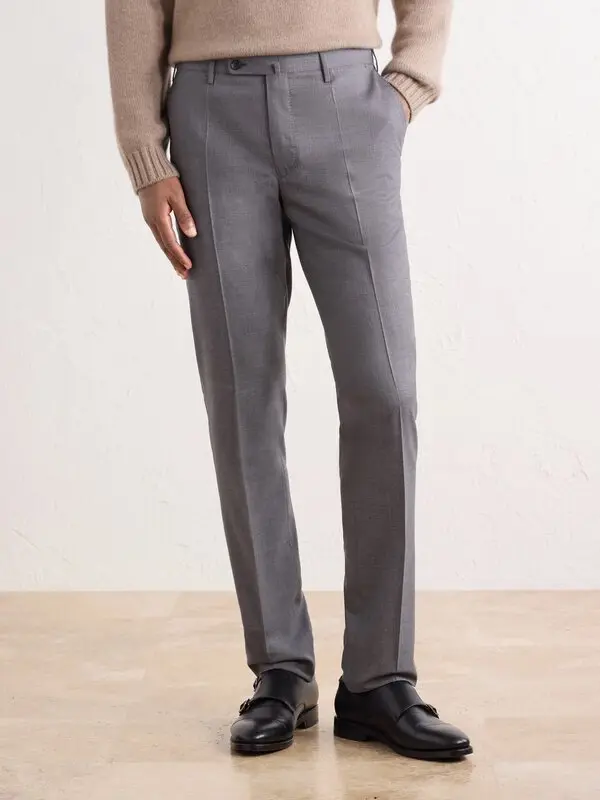 SLOWEAR Incotex Straight-leg Tropical Wool Suit Trousers