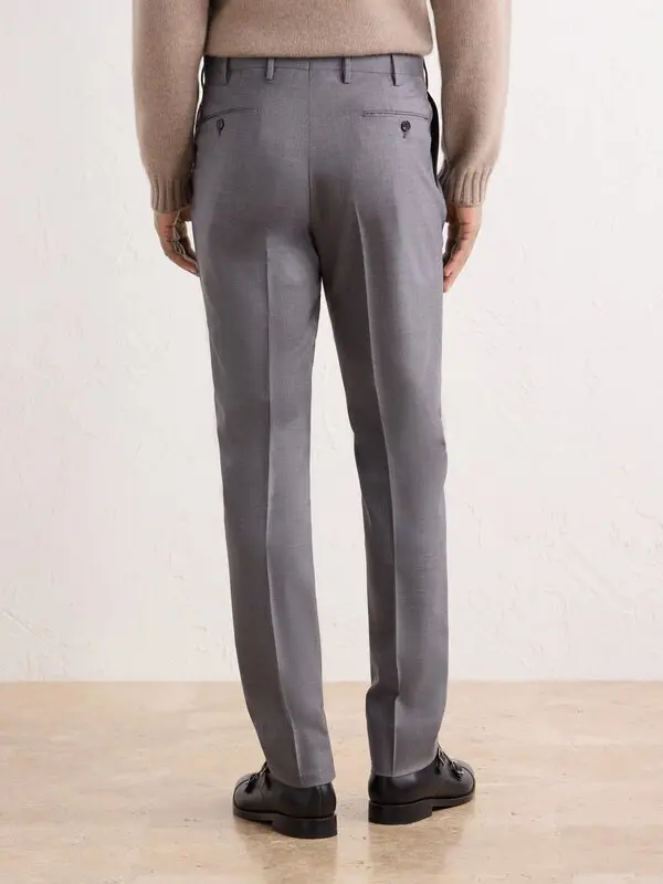 SLOWEAR Incotex Straight-leg Tropical Wool Suit Trousers