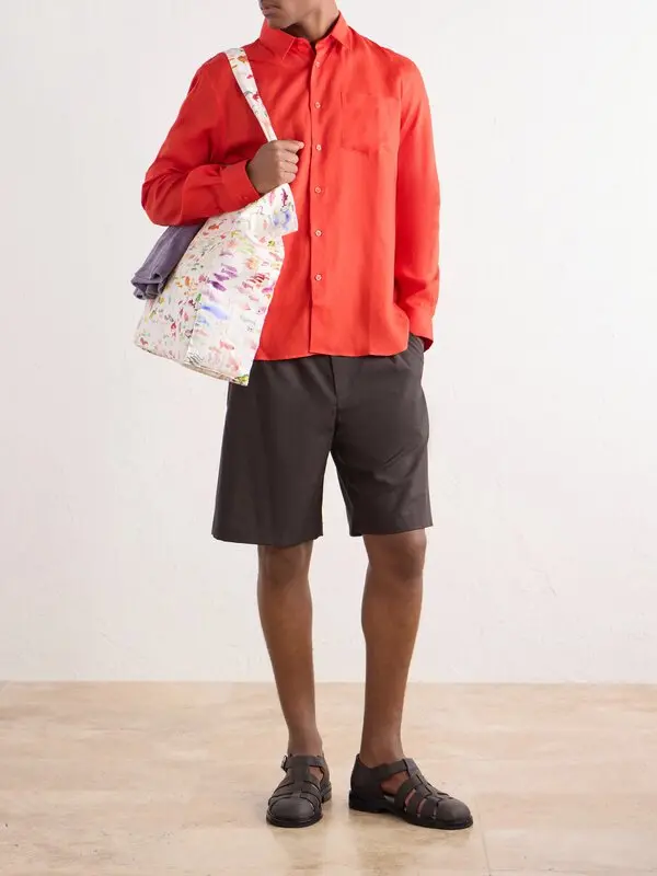 Vilebrequin Fabrice Hyber Babel Printed Linen Canvas Tote Bag - Multi