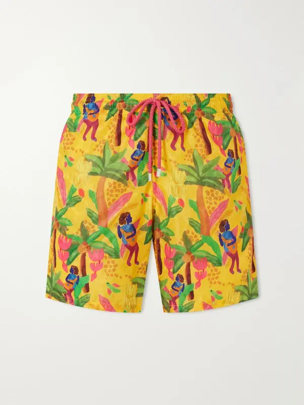 Vilebrequin Moopea Straight-leg Mid-length Printed Econyl® Swim Short - Multi