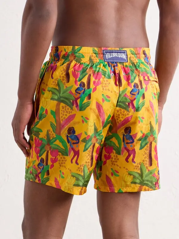 Vilebrequin Moopea Straight-leg Mid-length Printed Econyl® Swim Short