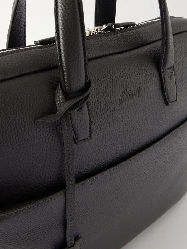 Brioni Full-grain Leather Briefcase