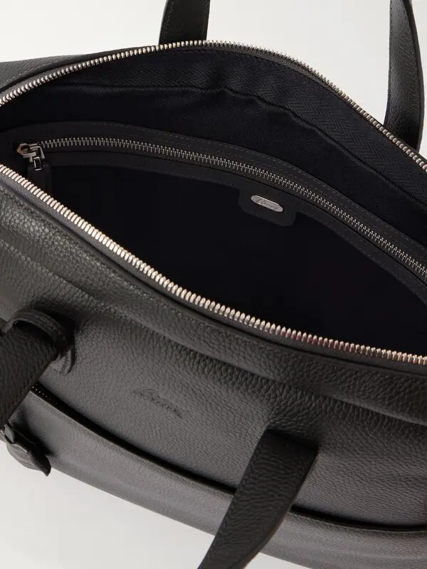 Brioni Full-grain Leather Briefcase