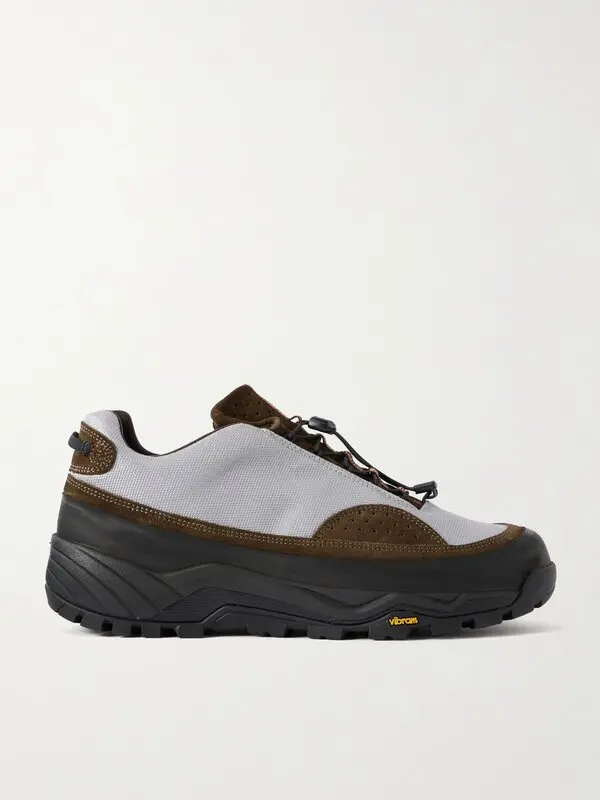 Diemme Rayon Vert Grappa Hiker Suede-trimmed Nylon Sneakers
