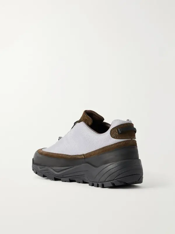 Diemme Rayon Vert Grappa Hiker Suede-trimmed Nylon Sneakers