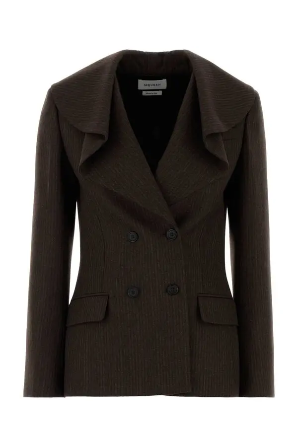 Alexander McQueen Embroidered Wool Blazer - Multicolor