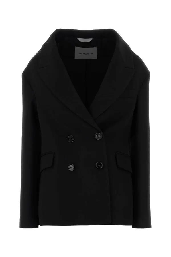 Balenciaga Wool Blazer - Black