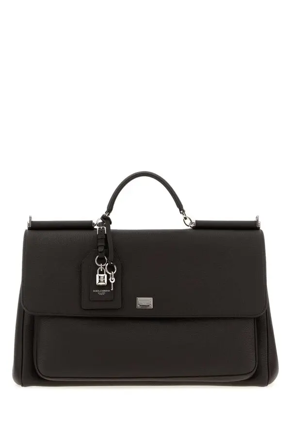 Dolce & Gabbana Dark Leather My Sicily Handbag - Brown