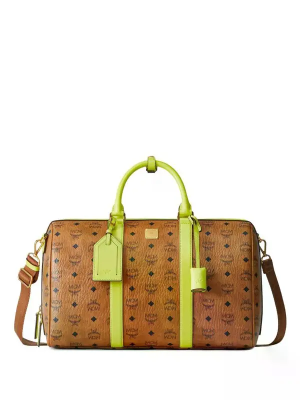 Mcm Ottomar Visetos Weekender Bag - Brown
