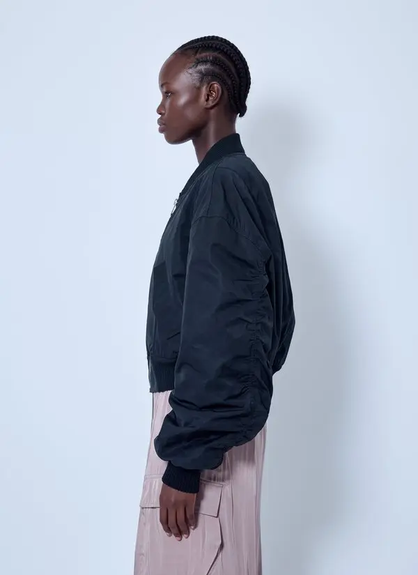 Rick Owens Secchia Cropped Flight Bomber Jacket
