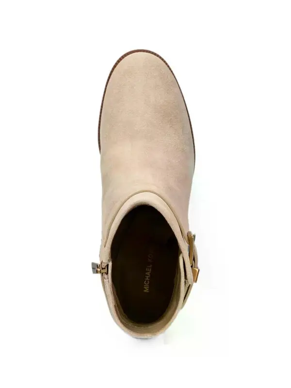 Michael Kors Rachel Buckle-strap Suede Ankle Boots