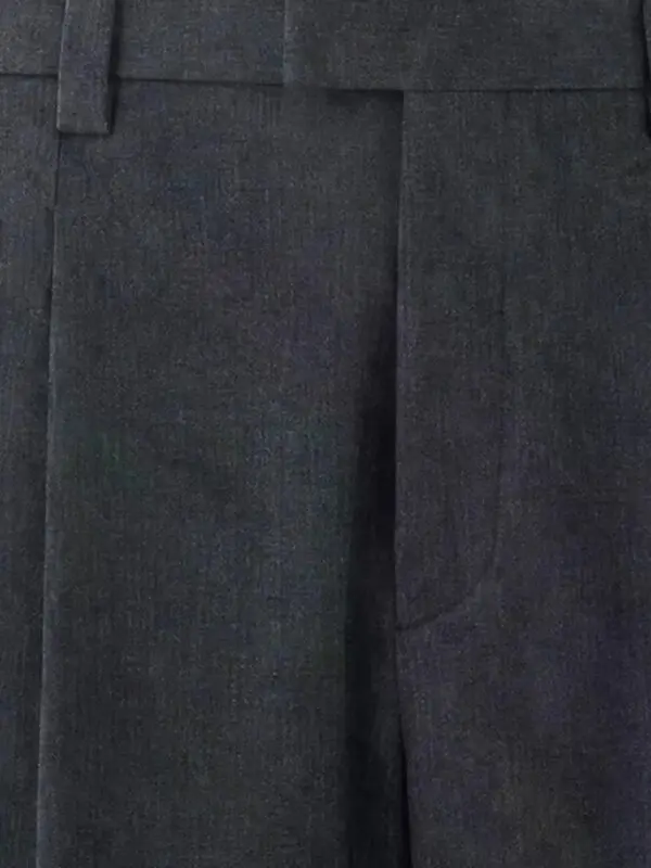 PAOLO PECORA Pleated Tapered-leg Trousers