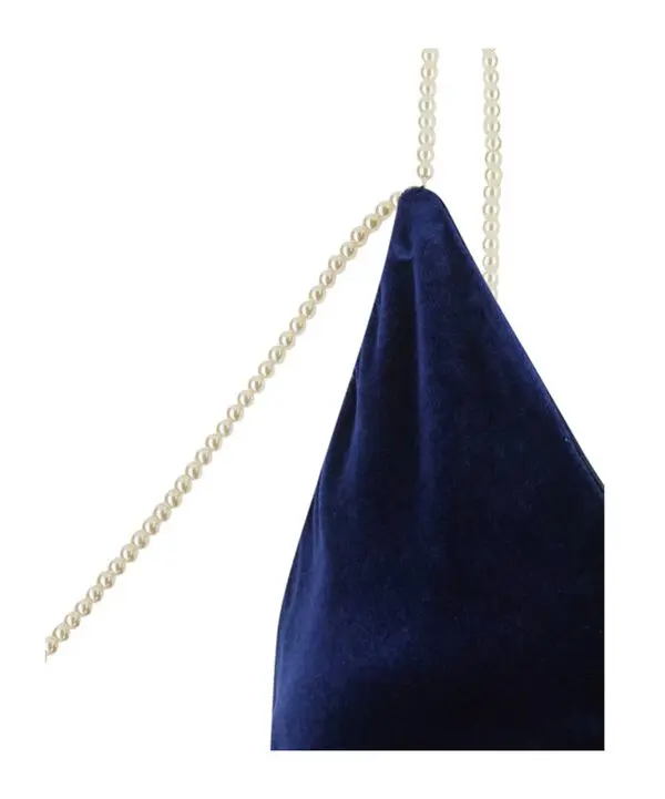 FORTE_FORTE Beaded Strap Velvet Maxi Dress