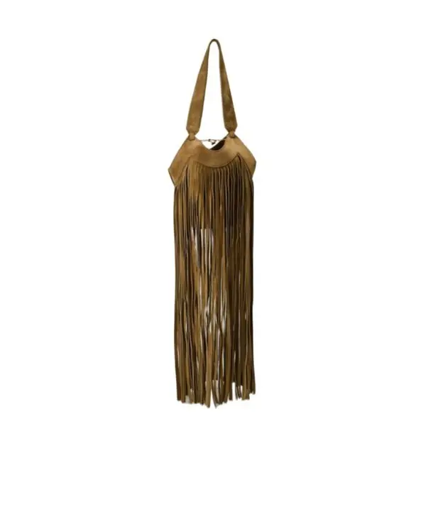 Khaite Lotus Tassel Leather Handbag