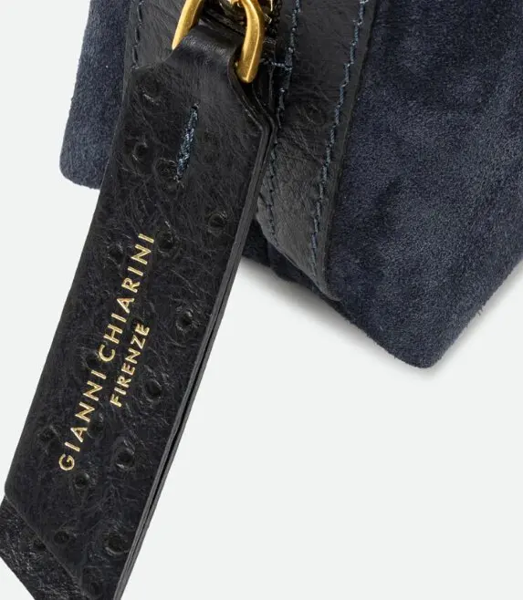 GIANNI CHIARINI Zippered Shoulder Bag - Blue