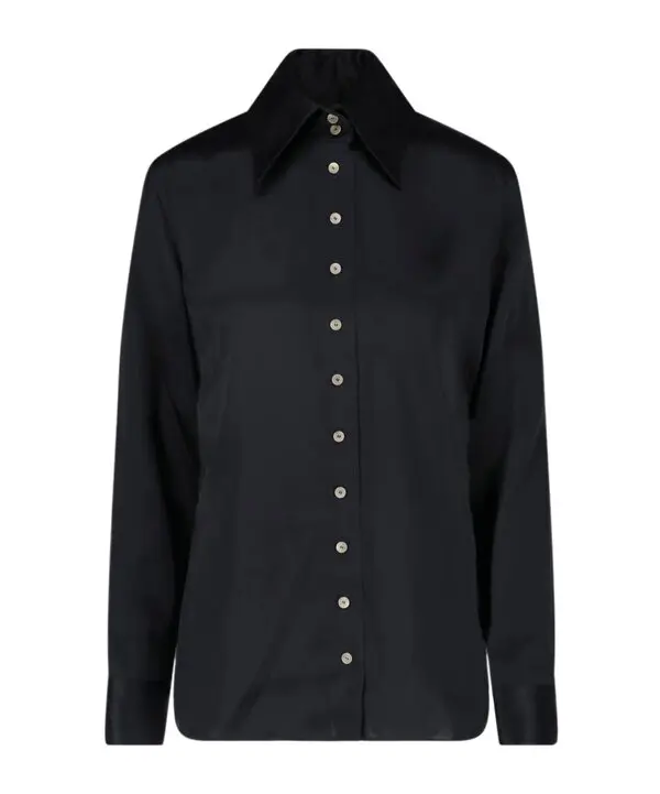 Khaite Point-collar Shirt - Black
