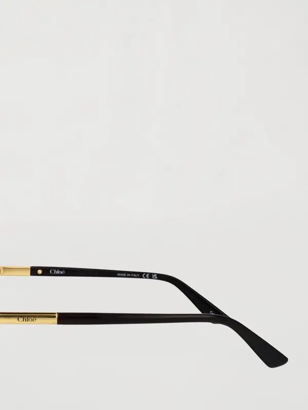 Chloé Rectangular Aviator Sunglasses In Acetate With Double Bridge