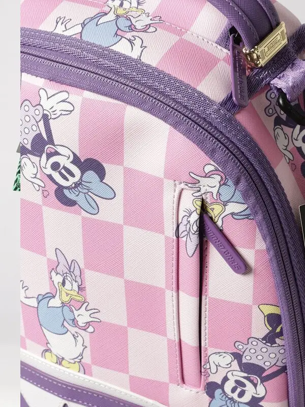 SPRAYGROUND Disney Checkerboard Print Backpack With Internal Laptop Pocket