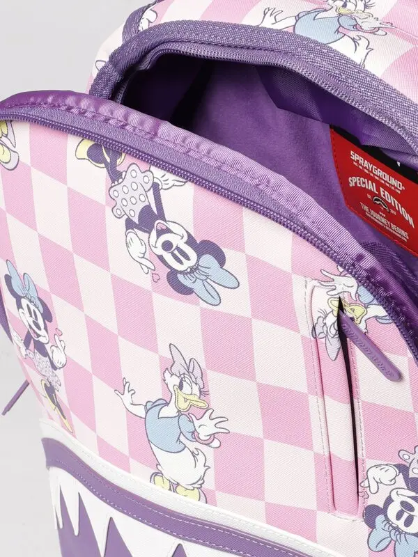 SPRAYGROUND Disney Checkerboard Print Backpack With Internal Laptop Pocket