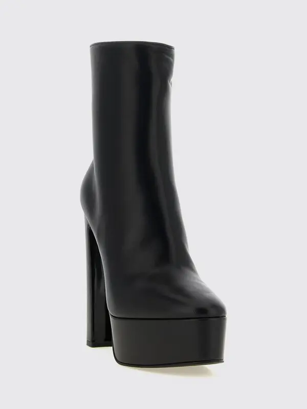 LE SILLA Nara Lambskin Ankle Boots With High Heel And Platform