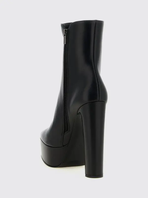 LE SILLA Nara Lambskin Ankle Boots With High Heel And Platform