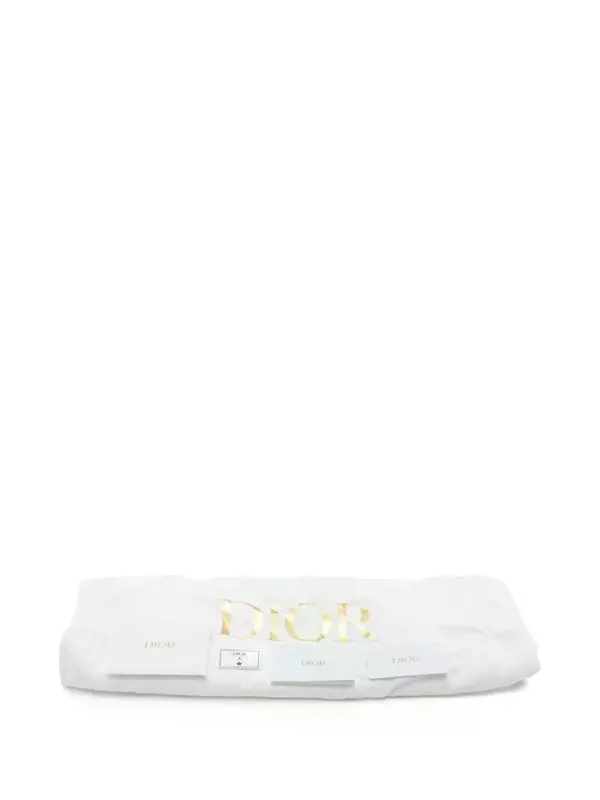 Dior 2010-2026 Medium Oblique Embroidered Canvas Book Tote Bag