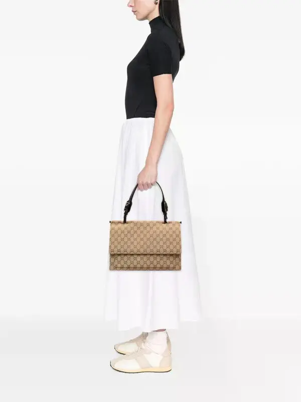 Gucci 2000-2015 Gg Canvas Flap Handbag