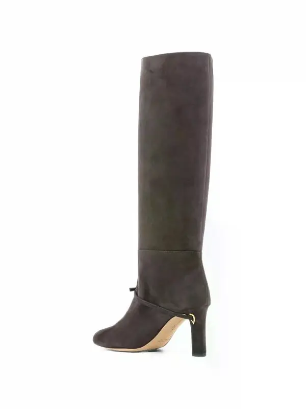 Jennifer Chamandi Samuele 85 Buckle-strap Boots - Grey