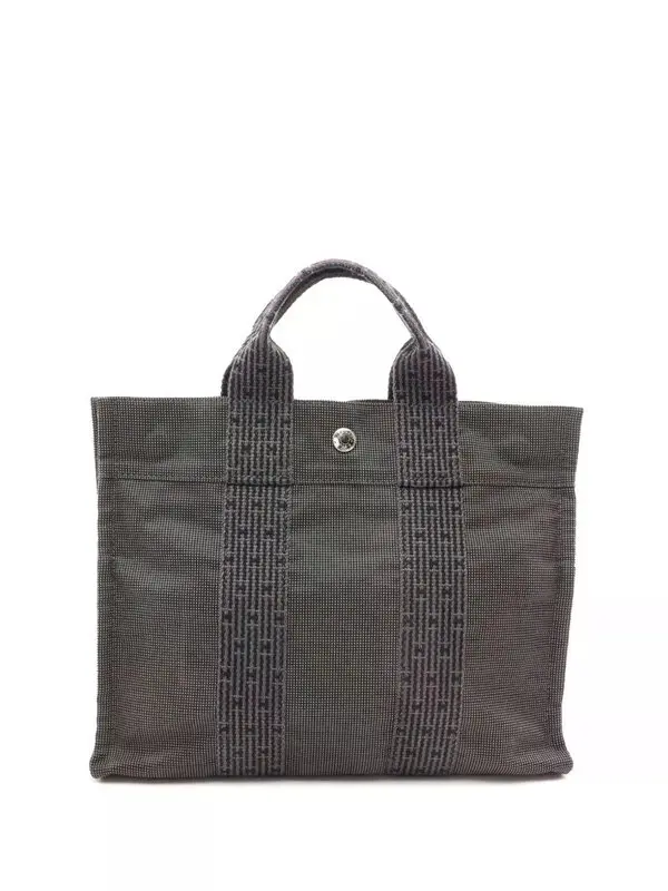 Hermès 1990-2010 Canvas Herline Pm Tote Bag - Grey