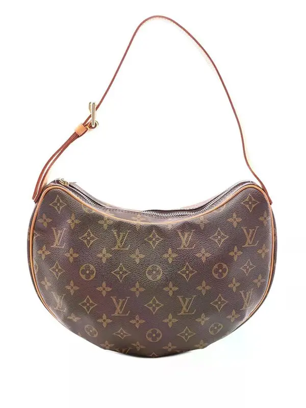 LOUIS VUITTON 2003 Monogram Croissant Mm Hobo Bag - Brown
