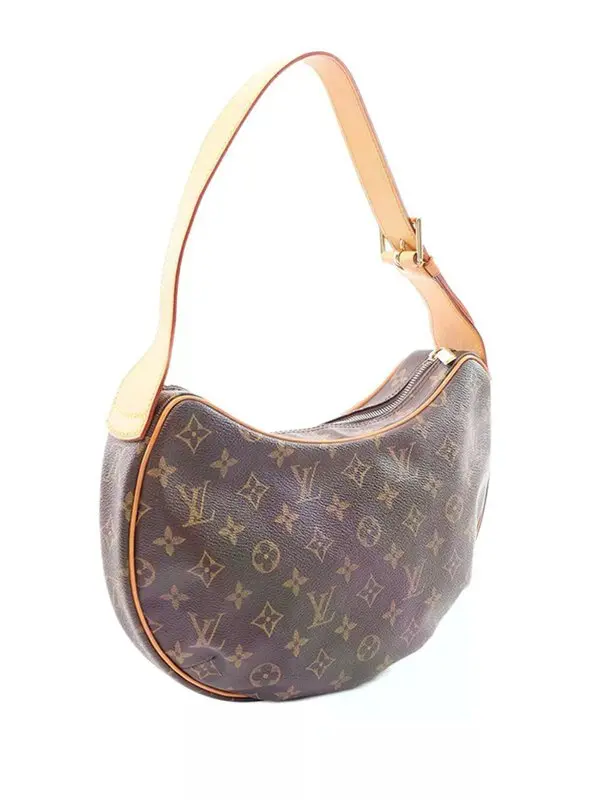 LOUIS VUITTON 2003 Monogram Croissant Mm Hobo Bag