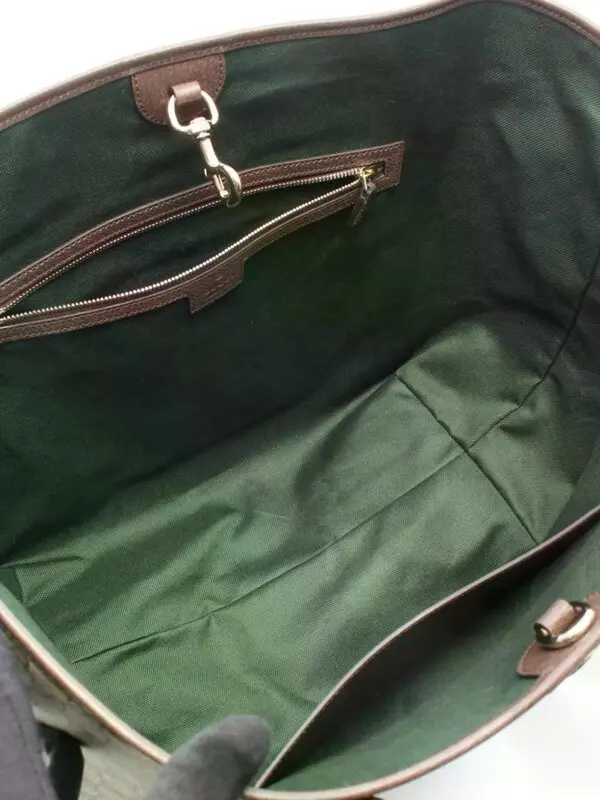 Gucci 2000-2015 Medium Gg Supreme Web Ophidia Tote Bag