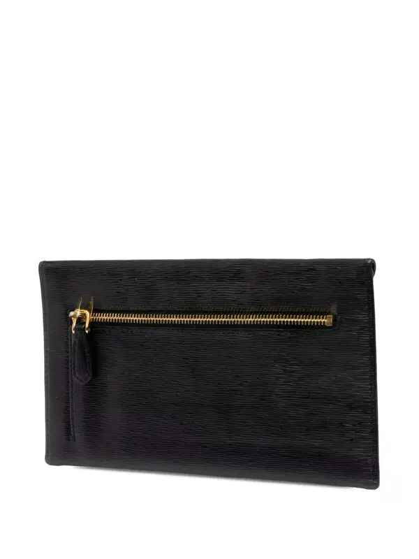 Prada 2010-2026 Vitello Move Envelope Clutch Bag