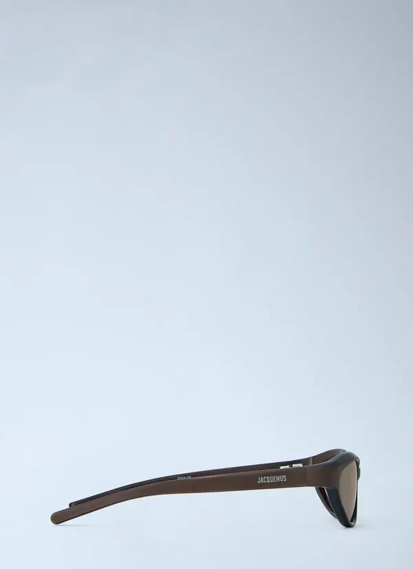 Jacquemus Curvo Sunglasses - Brown