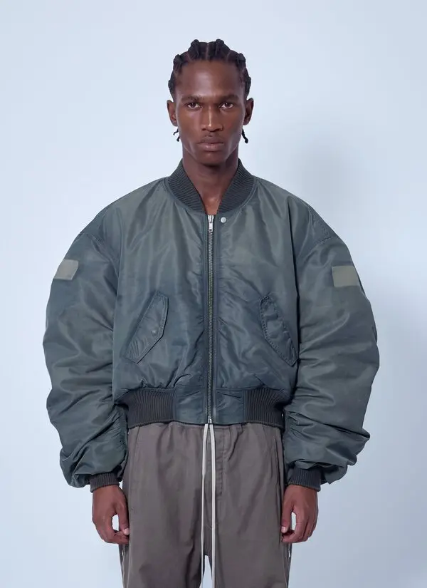 Rick Owens Secchia Flight Bomber Jacket - Grey