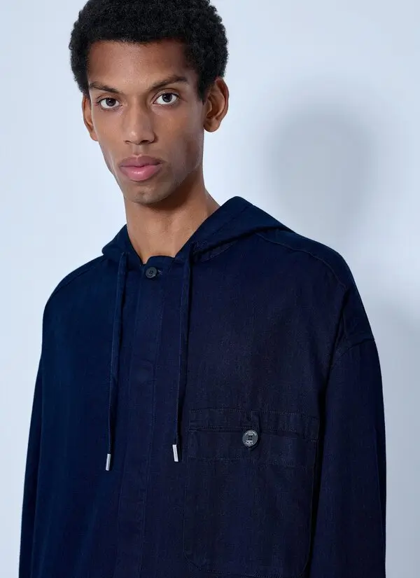 Jacquemus La Chemise Denim Chevron Jacket