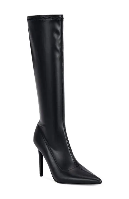 AZALEA WANG Calana Faux Leather Pointed Toe Boot