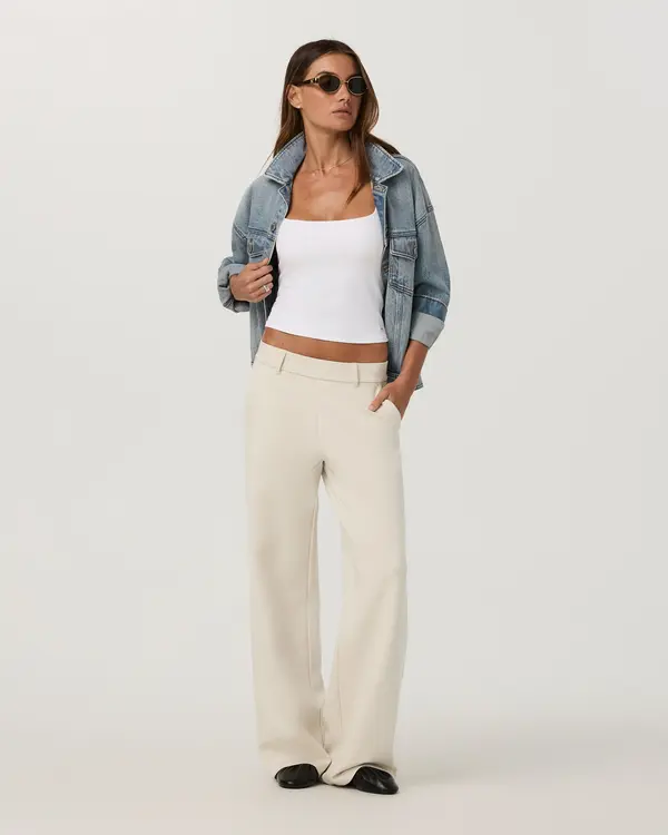 Vuori Maven Pull-on Wideleg Pant - Bone