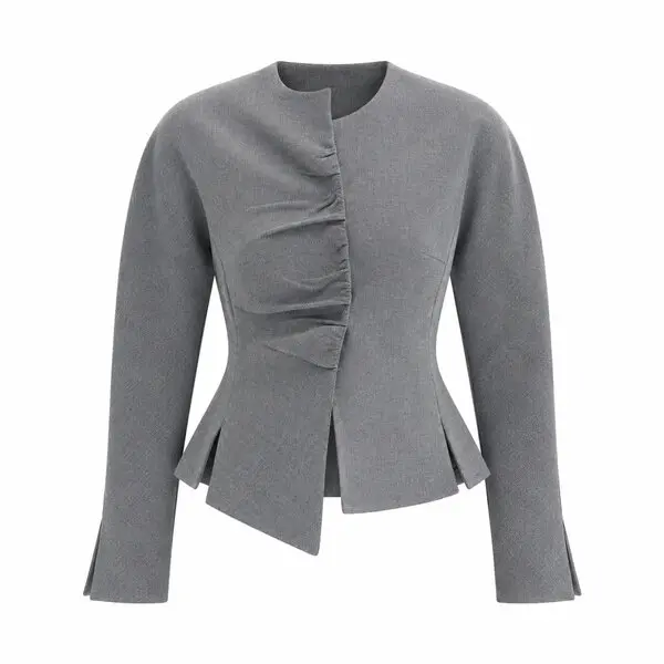 Sélone Soren Asymmetric Gathered Jacket